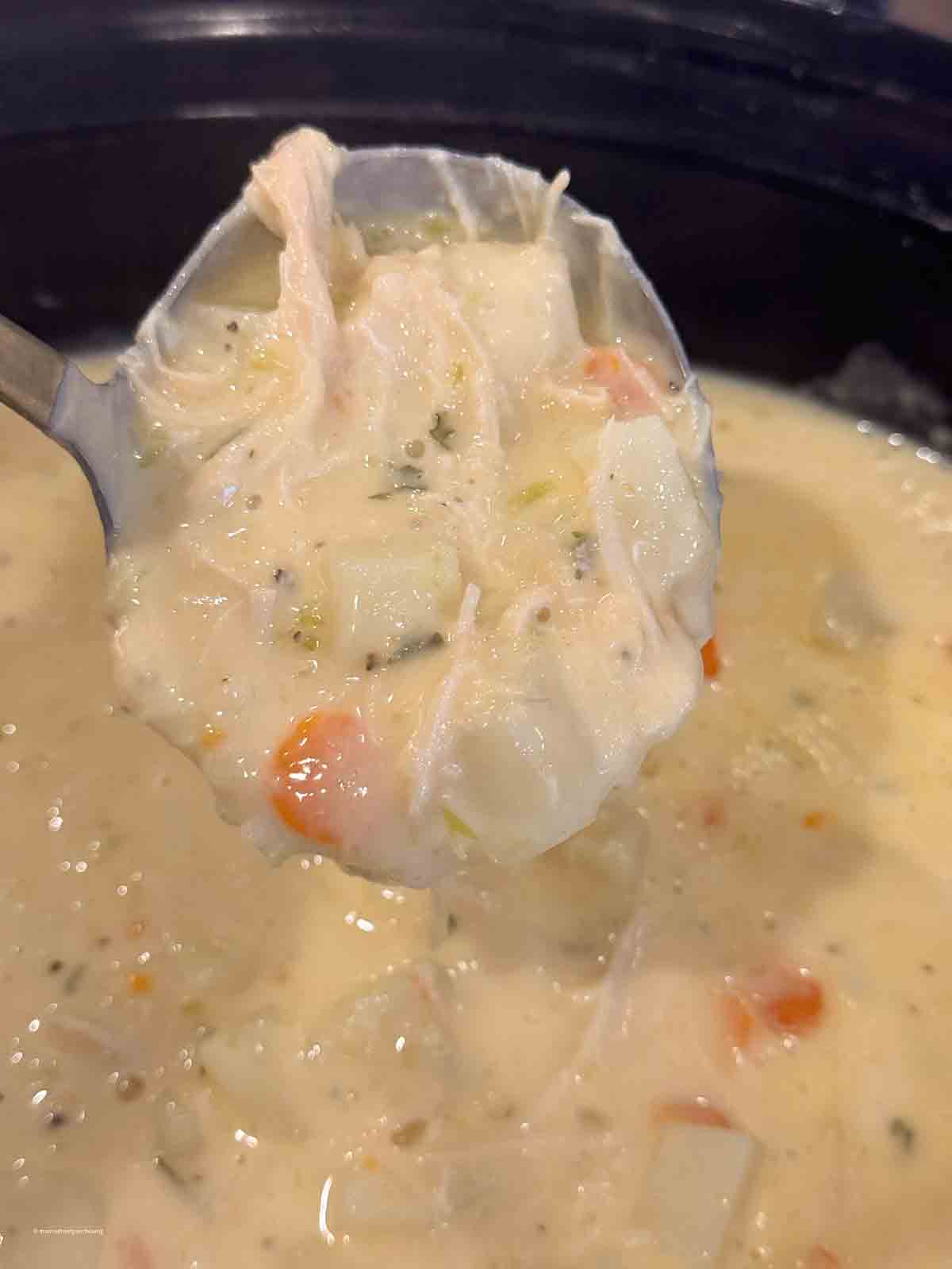 Easy Recipe For Creamy Turkey Chowder - Mamas Front Porch Swing