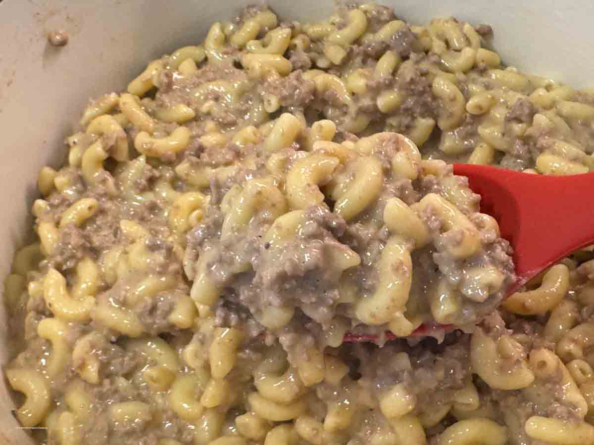 Easy Velveeta Homemade Hamburger Helper Recipe - Mamas Front Porch Swing